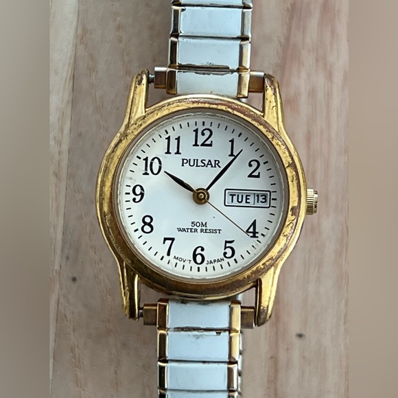 Pulsar | Accessories | Pulsar Ladies Watch White Stretch Bracelet White ...